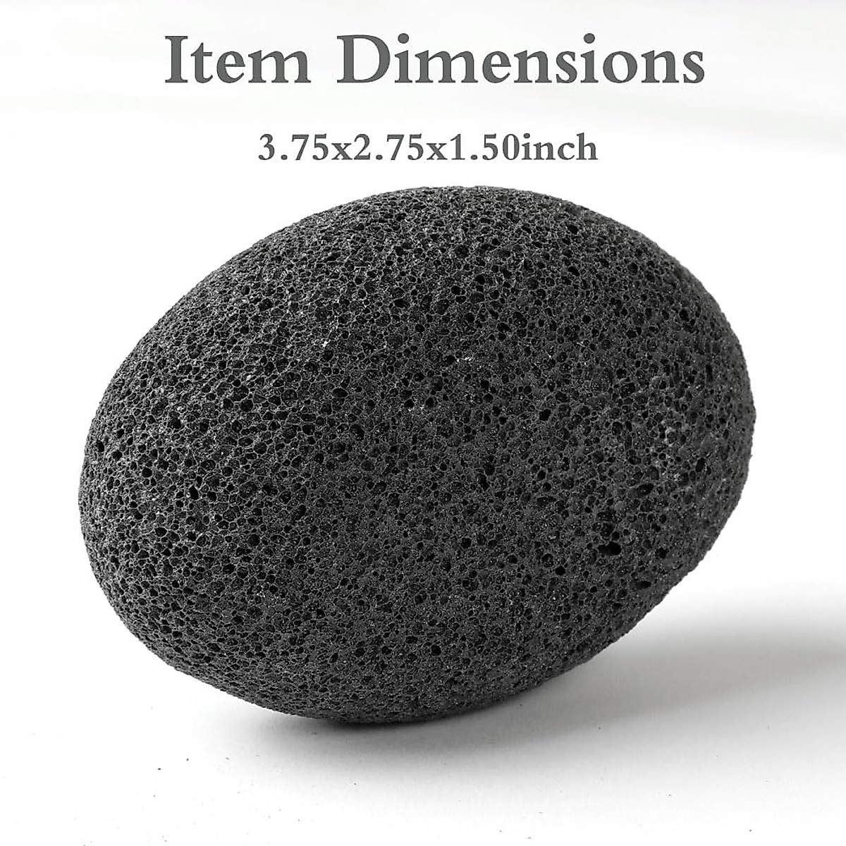 2PCS Natural Foot Pumice Stone for Feet, Borogo Lava Pedicure Tools Hard Skin Callus Remover for Feet and Hands - Remove Dead Skin, Heels, Elbows