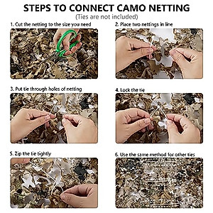 BASSDASH Camo Netting Camouflage Mesh Water Resistant for Hunting Blind Party (Grunge camo, 5x13ft (1.5x4M))