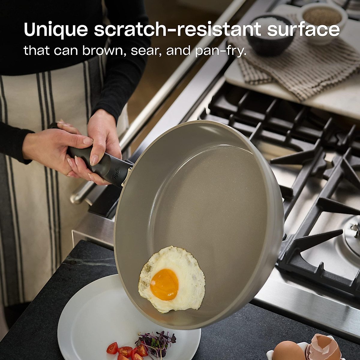 Fissler Ceratal Comfort Nonstick Frying Pan, Ceramic Pan For All Cooktops, 9.5"