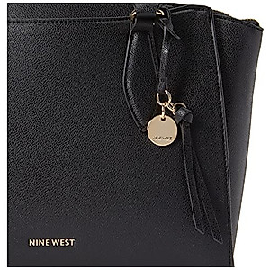NINE WEST Paisley Satchel, Black