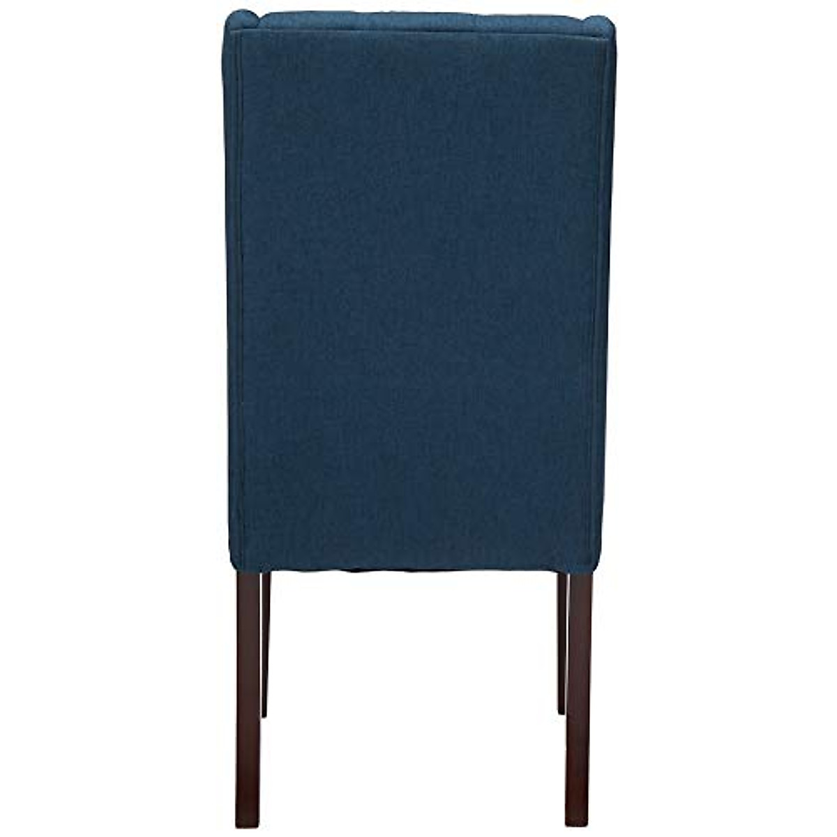 Christopher Knight Home Blythe Tufted Fabric Dining Chairs (, 2-Pcs Set - Navy Blue / Brown