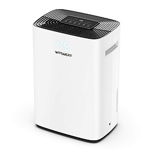 6000 Sq. Ft Dehumidifier for Basement, Wpsoert 100 Pints Dehumidifiers for Home Large Room with Drain Hose, Intelligent Humidity Control, Three Modes Deshumidificador, Child Lock, 24H Timer