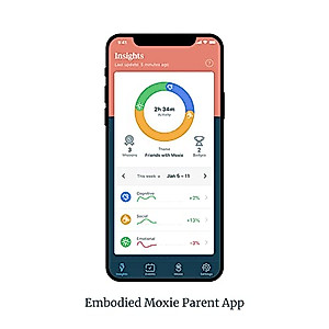 Moxie Robot, Conversational Learning Robot for Kids 5-10, GPT-Powered AI Technology, Increases Social Confidence, Articulating Arms & Emotion-Responsive Camera, Birthday Gift Boys and Girls