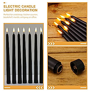 ABOOFAN 8pcs Candles, Adornments Holder Candle Home Lights Thanksgiving Decor House Decors Wedding Fake Tea Decorative Candles Tealight Tabletop Powered Props Lamps Desktop Realistic