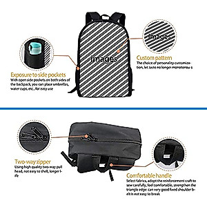 Aeoiba Abstract Gamepad Weapon Gamer Gaming Travel Laptop Backpack, Stylish Durable Student Bookbag Large Capacity Business Computer Bag Casual Daypack for Men Women Adults