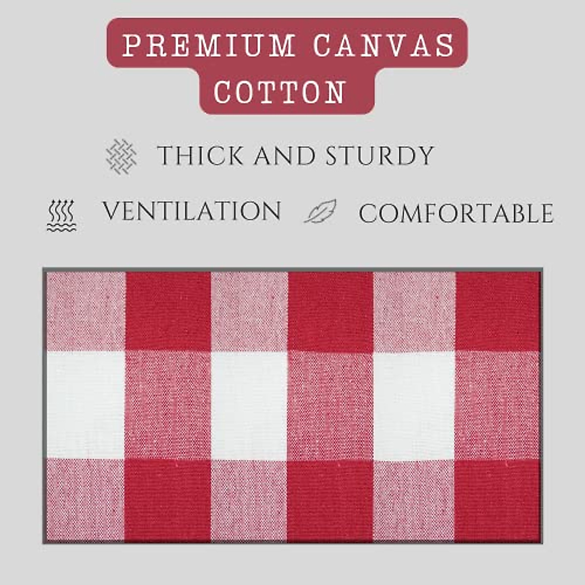 WHITEWRAP Bib Apron with 2 pockets | 2-Pack | 35”x28” with Adjustable Neck | Red and White Checked | Unisex Apron Long Ties | Commercial Apron for Cooking, Chef and Restaurant| Kitchen BBQ Painting