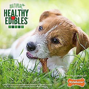 Nylabone Healthy Edibles WILD Natural Long-Lasting Dog Treats - Dog Bone Treats - Bison Flavor, Small (16 Count)