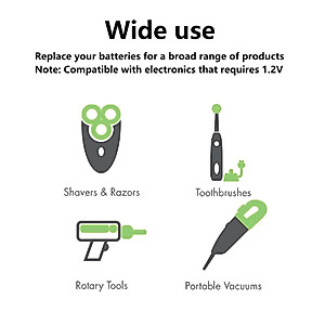 Windmax 5 x NiMH 1.2v AA 1800 mAh Electric Shaver Rechargeable Battery With Solder Tabs