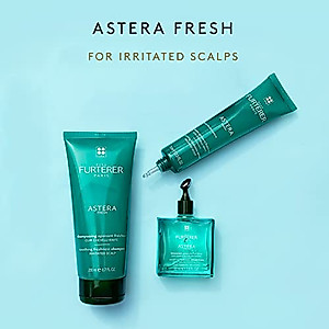 Rene Furterer Head Spa ASTERA Soothing Concentrate, Pre-Shampoo Soothing Scalp Treatment, - Soothe Sensitive Scalps - Mint & Eucalyptus - Paraben & Silicone-Free - 1.6 oz.