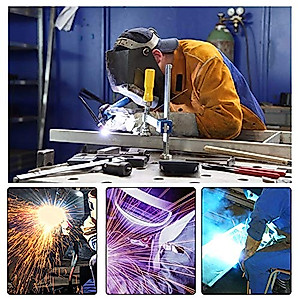 Jewboer Leather Welding Apron with Sleeve,Heavy Duty Welding Jacket,Heat Flame Resistant Weld Coat for Men Women,XL