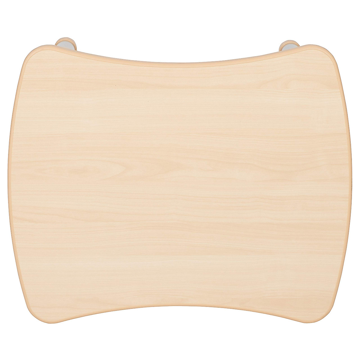 EMMA + OLIVER 21.875" W x 26.625" L Rectangle Natural Plastic Activity Table Set with 2 Chairs