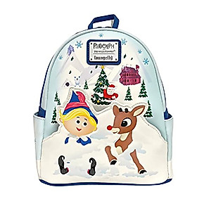 Loungefly Exclusive Rudolph and Hermey Double Strap Shoulder Bag