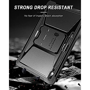 ZtotopCases for Samsung Galaxy Tab S7 FE/S8 Plus/S7 Plus Case,Built-in Screen Protector/S Pen Holder,12.4" Full-Body Heavy Duty Protective Cover for Galaxy Tablet S7 FE 5G 2021/S8+ 2022/S7+ 2020,Black