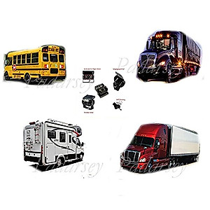 Padarsey Vehicle DC 12V -24V Rear View Camera Heavy Duty18 led Night Vision Waterproof Reversing Camera Backup Cameras for Truck/Trailer/Van/Camper