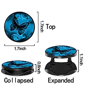 (3 Pack) Cell Phone Holder Animals White Blue Butterfly Expanding Grip Stand Finger Kickstand for Smartphone and Tablets