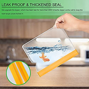 FEXIA 10 Pack Reusable Food Storage Bags (2 Reusable Freezer Gallon Bags, 4 Reusable Sandwich Bags & 4 Reusable Snack Bags) Free Leakproof Ziplock Stash Bags for Food Meat Fruit Veggies