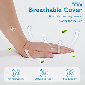 FDW 8 inch Gel Memory Foam Mattress for Cool Sleep & Pressure Relief, Medium Firm Mattresses CertiPUR-US Certified/Bed-in-a-Box/Pressure Relieving,Twin XL