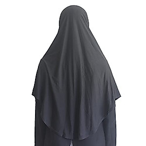Modest Beauty Womens Hijab Scarf Solid Color Head Scarfs Hijabs Long Scarves Black