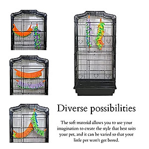 FABMODE 2 Packs Small Pet Toys, Sugar Glider Cage Accessories, Climbing Toys Swing Toys, Suitable for Ferret Birds Parrots Hamster Squirrel Chinchilla Guinea Pigs (with one Water Bowl)