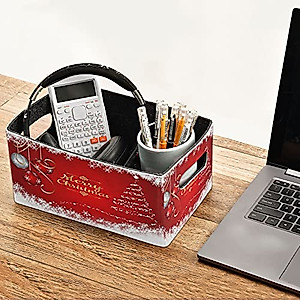 Snowflake Ball Christmas Winter Storage Baskets Storage Bins Baskets Boxes for Shelves Collapsible Storage Organizer for Bedroom Living Room Office Home Clothes Toys 2 Pack