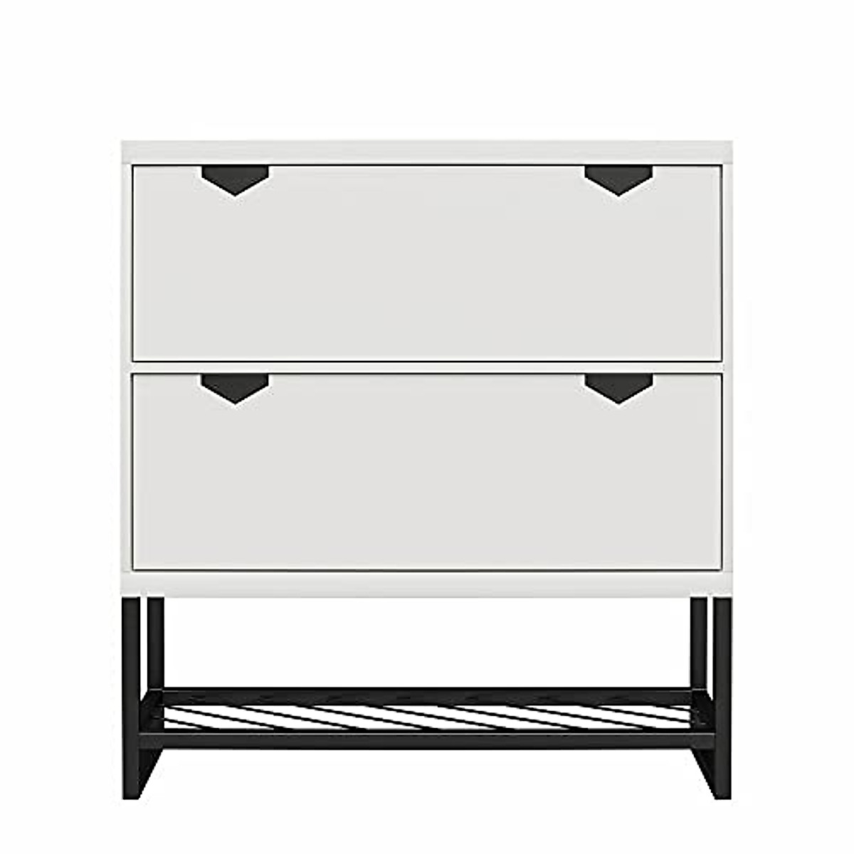 CosmoLiving by Cosmopolitan Brielle Entryway Shoe Storage, White