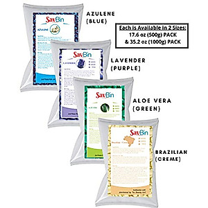 SAVBIN Blue Azulene Hard Wax Beans (Blue Azulene - 2.2 LBS (1000 grams))