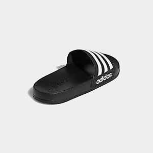 adidas Adilette Shower Slides, Core Black/White/Core Black, 6 US Unisex Big Kid