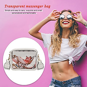 Aktudy Clear Purses for women Stadium Approved Clear Bag Clear Concert Bag Transparent Crossbody Bag for Sport Events