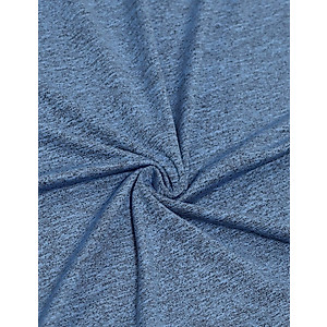 MISS FORTUNE Womens Yoga Tops Short Sleeve Loose Fit Funny Cool Shirt Activewear Tunics Exercise Wear Plus Size Workout Clothes for Women 2X Blue