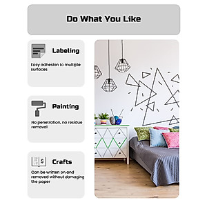 Lichamp 2 Pack 2 inch Yellow Painters Tape, Orange Masking Tape, 1.9 inch x 55 Yard x 2 roll, 0220YL(Total 110 Yards)