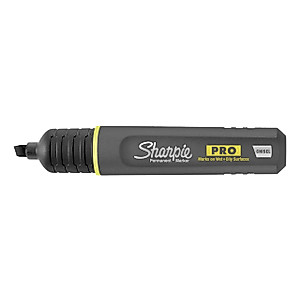 SHARPIE PRO Permanent Marker, Medium, Chisel Tip, Black, 2-Count (2018330)