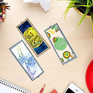 Blank Bookmark 100pcs Metal Bookmark with Dents for Sublimation Printing (Silver)