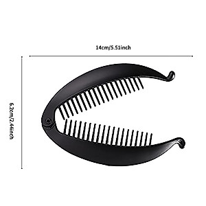 10pcs/pack Banana Hair Clip Floral Clincher Hair Claws Bohemia Style Wrapped Banana Hair Clip Hair Comb Hair Jaw Clips Fish Shape Grips Clamp Hair Accessories for Women Girls (LV03-10PCS MIX)