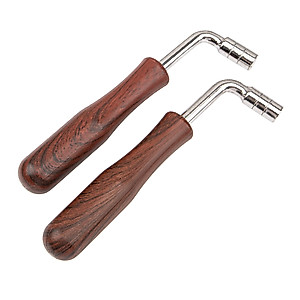 2Pcs Yootones L-shape Piano Tuner Spanner Professional Wrench Square Shape Tip Tuning Hammer Tuner Spanner Tool Compatible with Piano Repair Tool