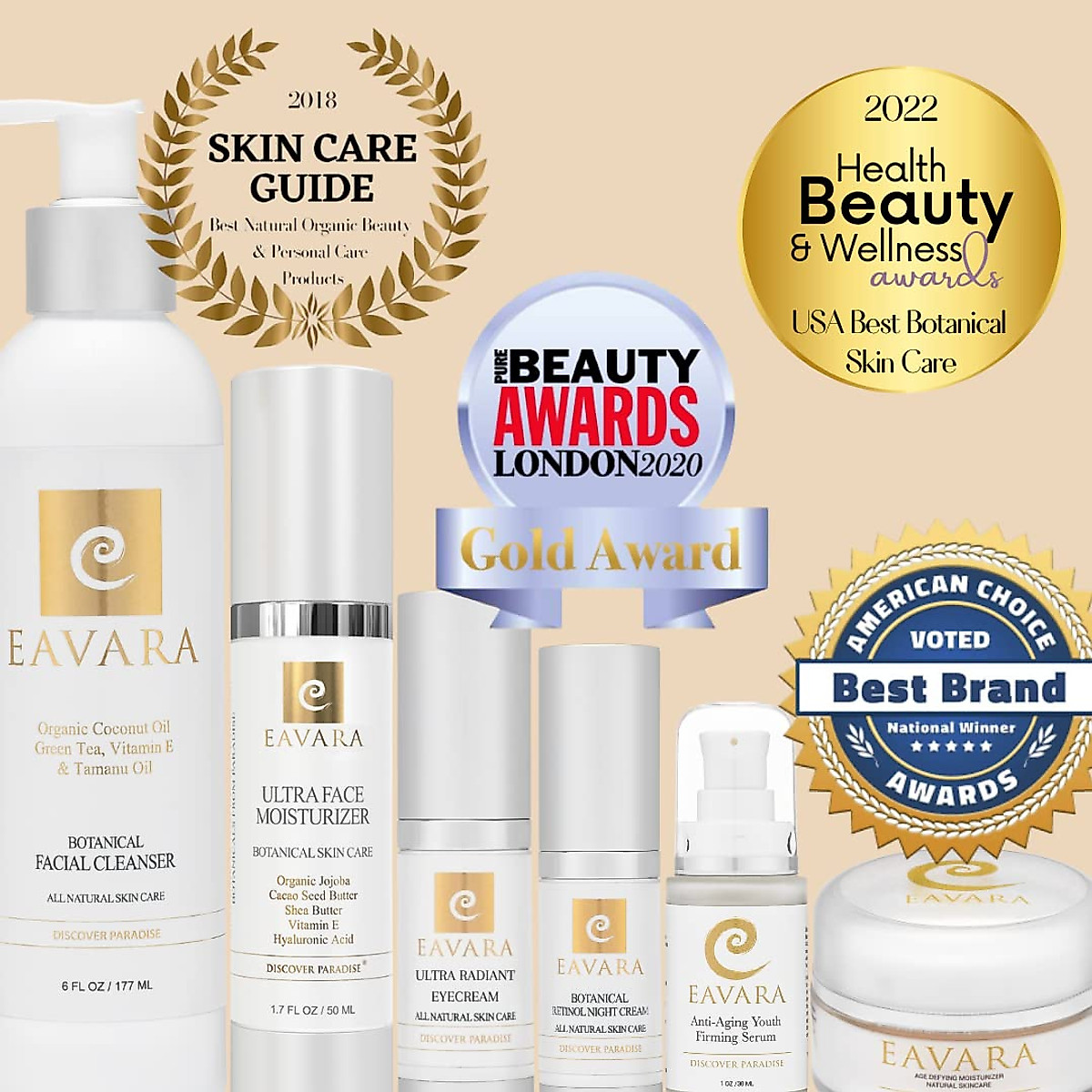 Organic Anti Aging Anti Wrinkle Serum | Award Winning Face Serum to Reduce Wrinkles and Fine Lines | Firming, Tightening, Lifting, & Rejuvenating | Hydrating Natural Organic Skin Care