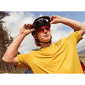 Oakley Men's OO9471 Encoder Rectangular Sunglasses, Matte Red Colorshift/Prizm Trail Torch, 36 mm