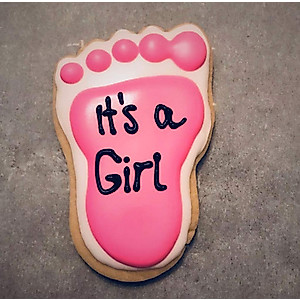 Foot/Footprint Cookie Cutter, 3.75" Made in USA by Ann Clark