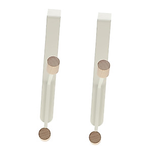 Zerodeko 18 Pcs Coat Hook Behind Door Behind Door Hooks Over Door Towel Hanger Hooks for Hanging Coats Over The Door Coat Hook Storage Hangers Storage Hook White Hook Rack Wood Hook up