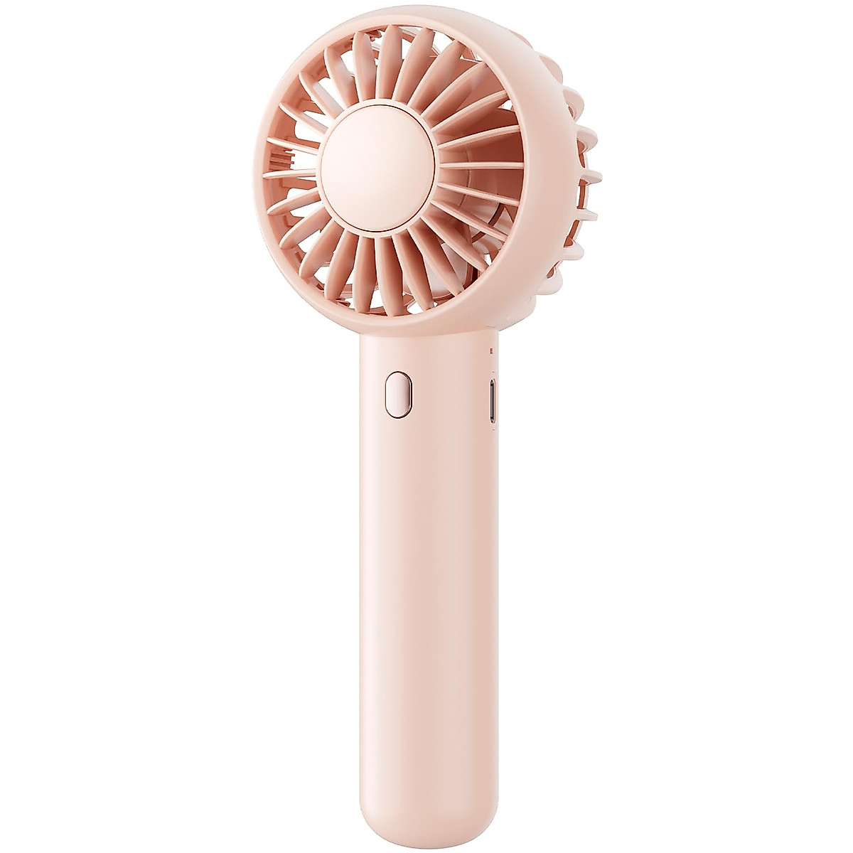Gaiatop Mini Portable Fan, Dual Motors Powerful Handheld Fan, Cute Design 3 Speed Personal Small Desk Fan with Base, Lightweight Makeup USB Rechargeable Fan for Stylish Girl Women Men Indoor Outdoor