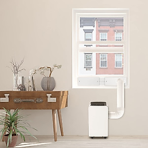 Park Sung Portable Air Conditioner Window Seal Plates Kit for Exhuast Hose Couplers of 5.1''/130 mm, Compatible with 43cm -120cm/ 16.9 inches- 47.2'' Length Horizontal or Vertical Windows,3 X Boards