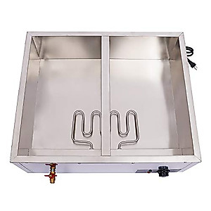 Buffet Server Food Warmer, 6 Pot Stainless Steel Electric Food Warmer Buffet Server Heater Tray Pan Bain-Marie Buffet Countertop Food Warmer Steam Table Steamer + 6Lid 850W 110V (US Stock)