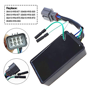 High Performance CDI Box Fit for Honda Rancher 350 TRX350 FE FM TE TM 2000-2005, 10 Pins DC Ignition CDI Box Replace 30410-HN5-671 30410-HN4-671 30400-HN5-305 30400-HN4-305 30410-HN4-670 30410-HN5-670