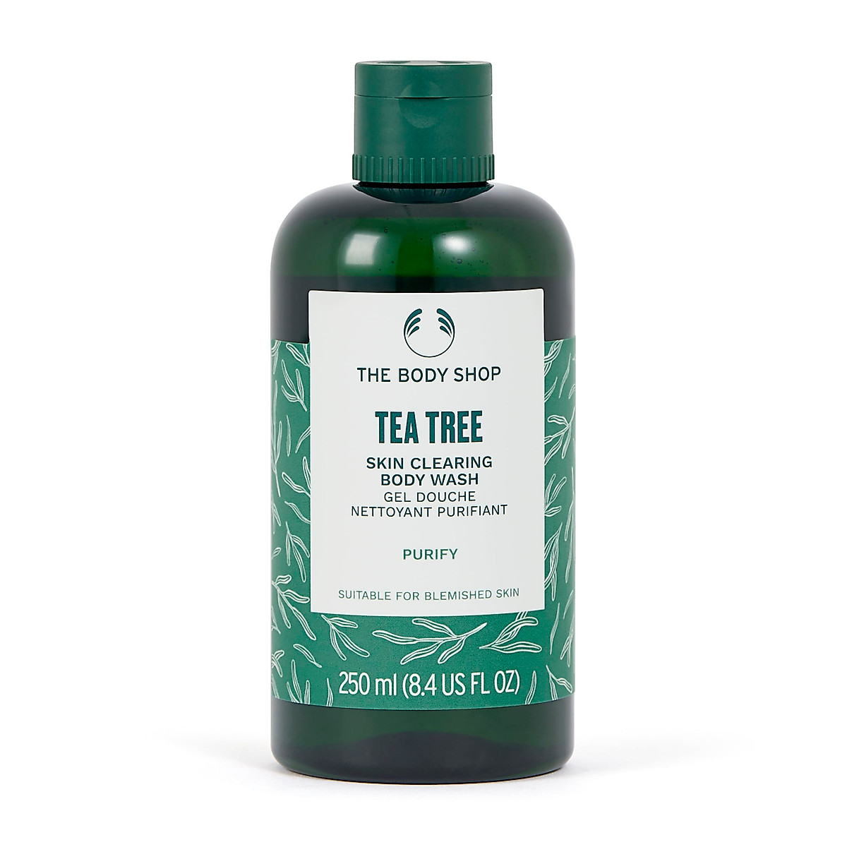 The Body Shop Tea Tree Skin Clearing Body Wash – Daily Wash for Clearer Looking Skin – For Oily, Blemished Skin – 8.4 oz