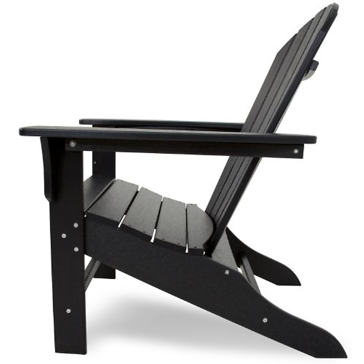Trex Outdoor Furniture Yacht Club Shellback Adirondack Chair in Charcoal Black