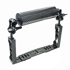 XT-XINTE CNC Aluminum Alloy Handle Grip Stabilizer Rig Handheld Underwater Scuba Waterproof Diving Tray Mount Compatible for Gopro/Sjcam, for DSLR Camera LED Light Smartphone (Combo 3)