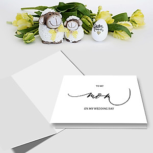 Nchigedy To My Mom On My Wedding Day Card, Wedding Day Card for Mother, Thank You Card to Mother On Wedding Day