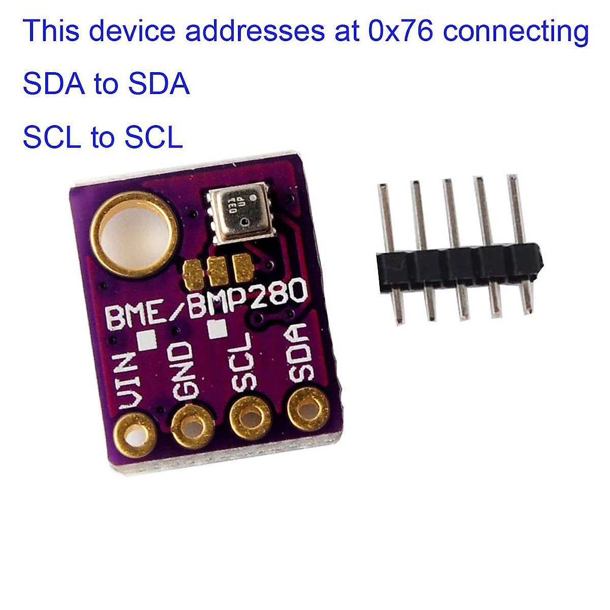 DIYmall BME280 Humidity Temperature Sensor Barometric Pressure Sensor Module with IIC/I2C for Arduino GY-BME280-5V