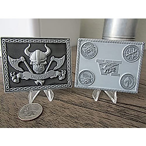 Set of Six Navy Seal Team Six Challenge Coins DEVGRU Squadrons Blue, Gold, Red, Silver, Grey & Black