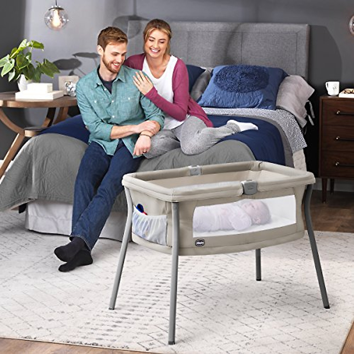 Chicco LullaGo Portable Bassinet, Iris