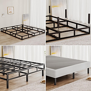 RLDVAY King-Box-Spring, 5 inch King Size Box Spring Stand, Heavy Duty Box Spring King with Legs, Easy Assembly, Non Slip, Noise Free